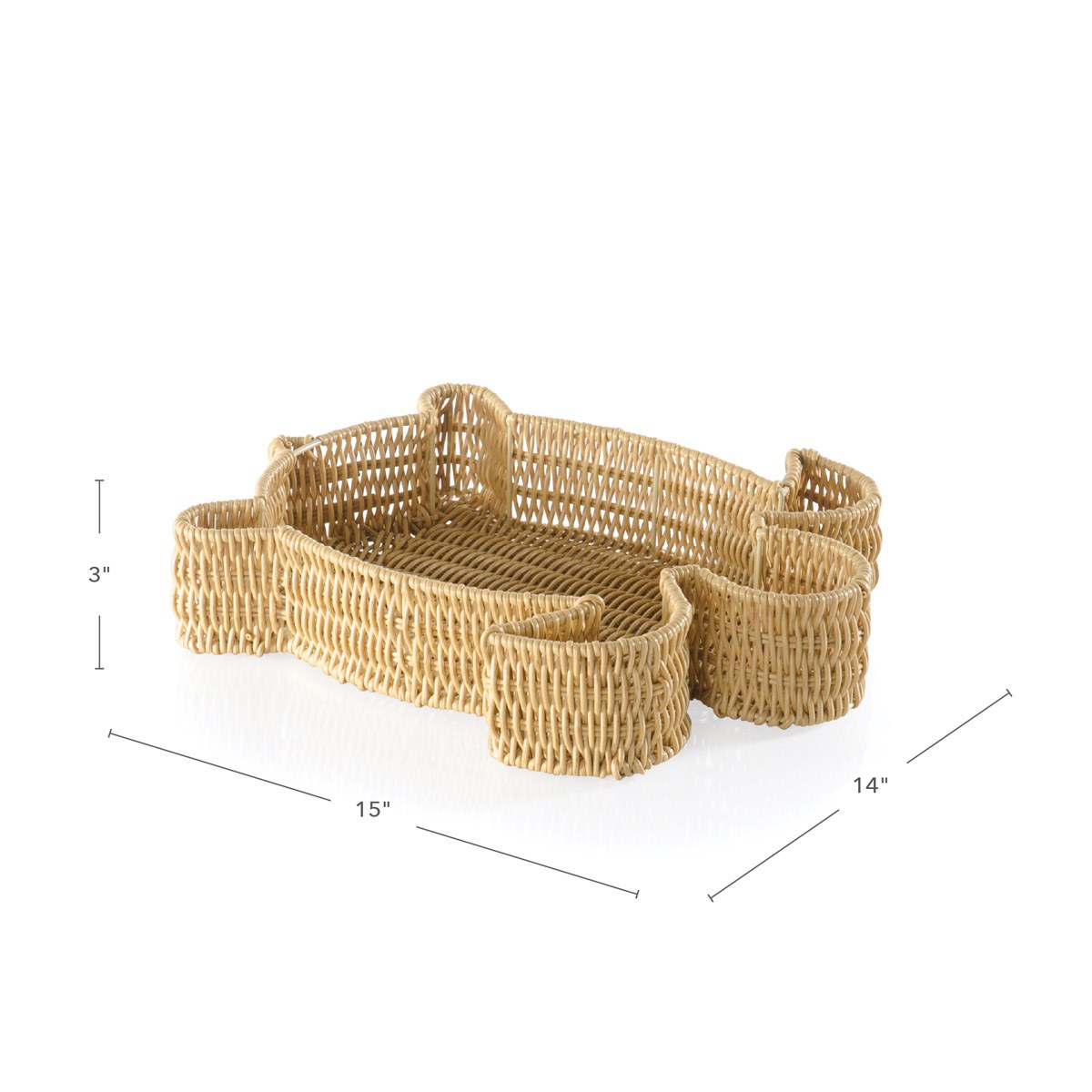 Kaplan Early Learning Turtle Washable Wicker Basket 737150014983| eBay