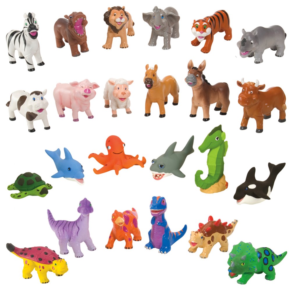 Soft and Squeezable Animal Playset