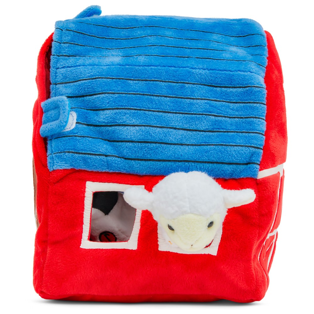 Plush Barn House Carrier and 4 Talking Soft Cuddly Plush Stuffed Animals