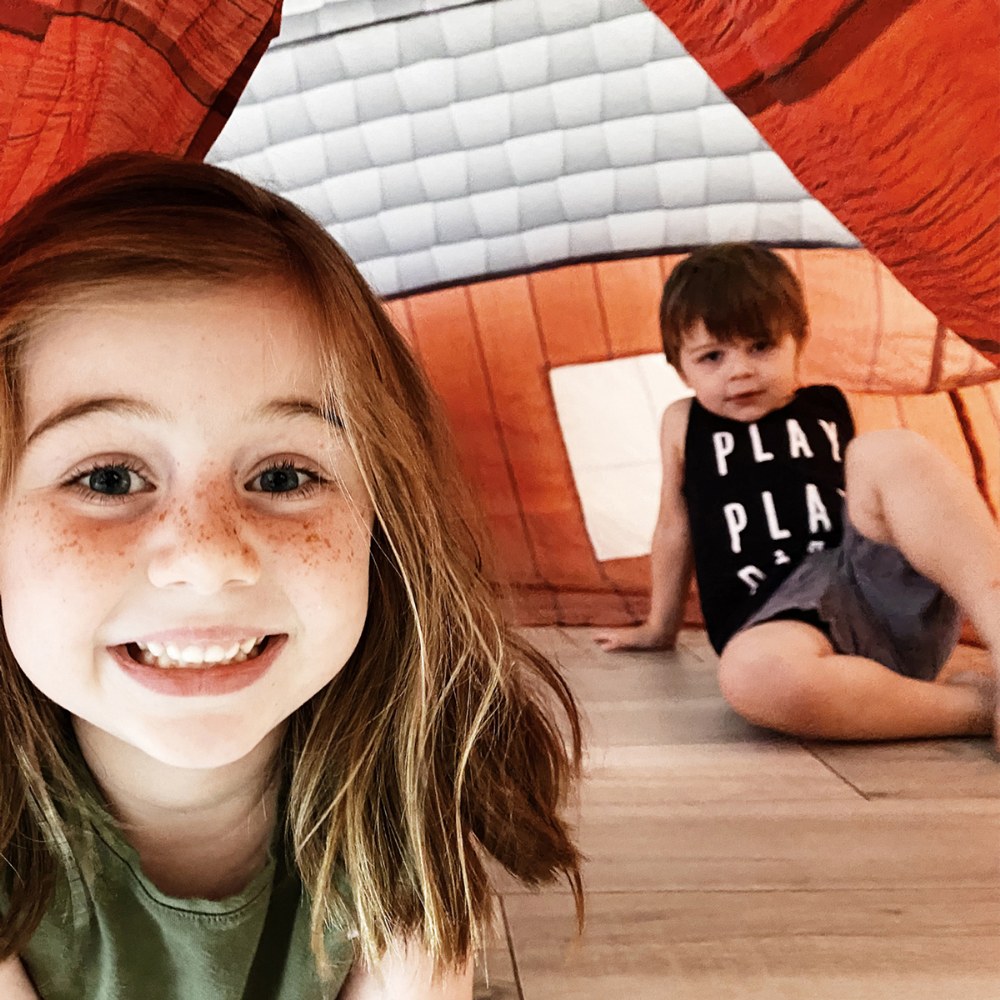 AirFort Farmers Barn Tent & Farm Hoppers® Inflatable Bouncing Horse