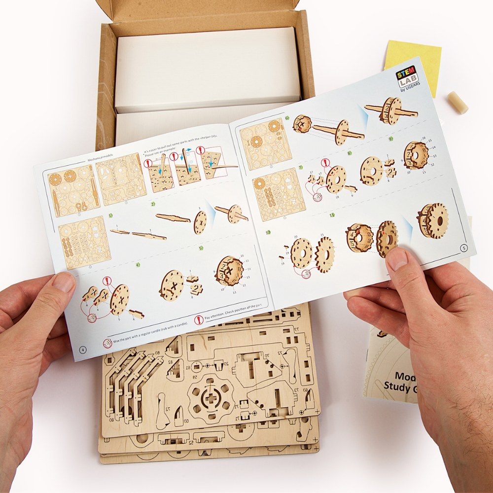 UGears STEM LAB Counter - Educational Mechanical Model Kit