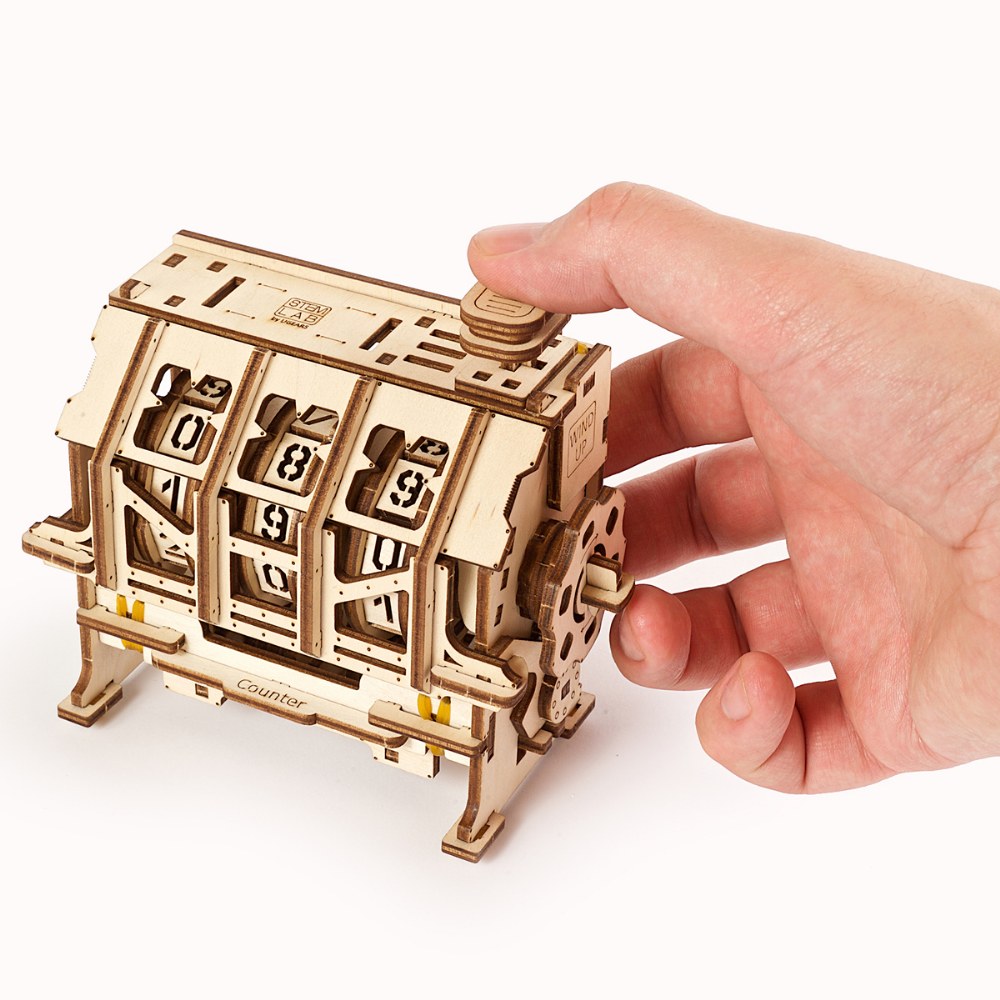 UGears STEM LAB Counter - Educational Mechanical Model Kit