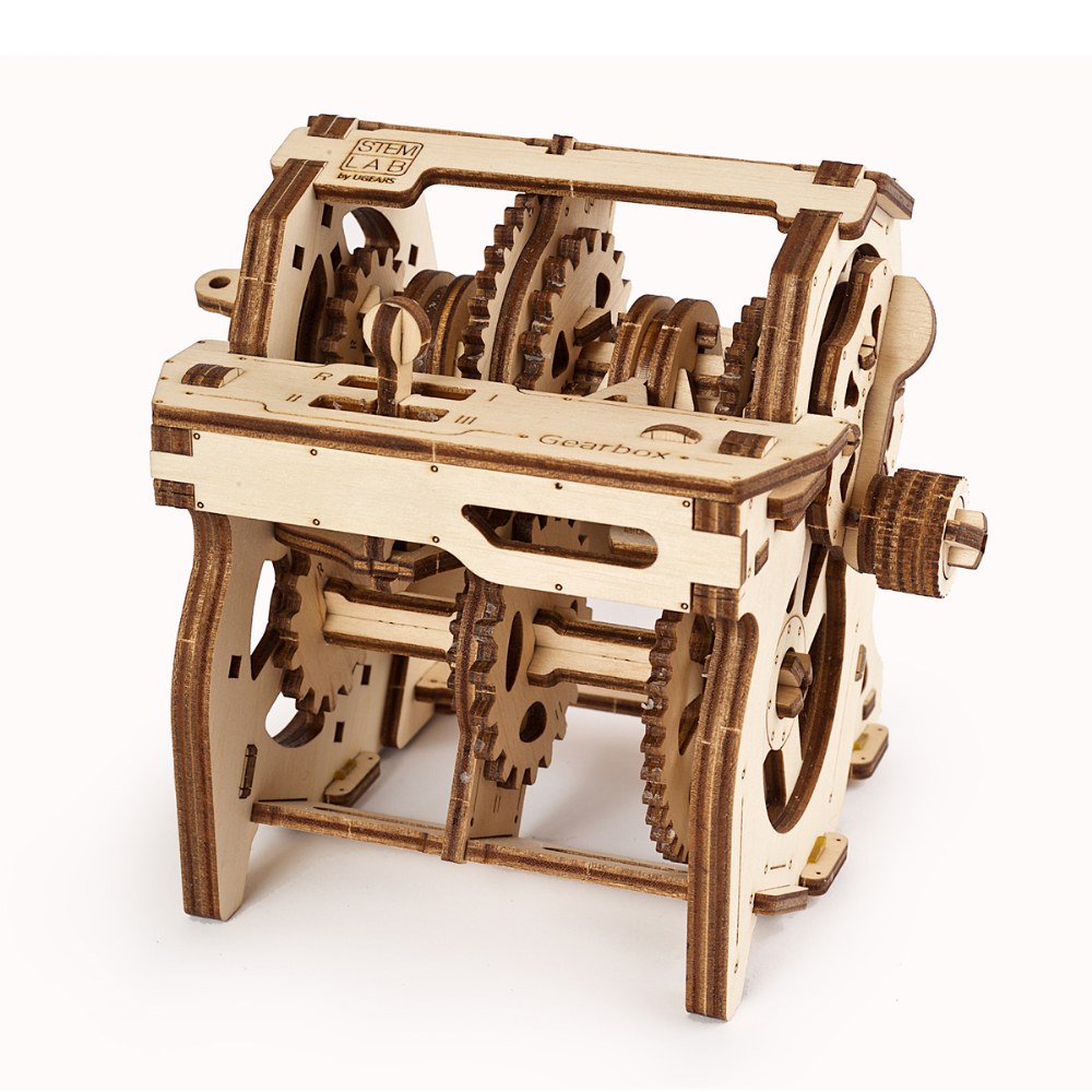UGears STEM LAB Gearbox - Educational Mechanical Model Kit