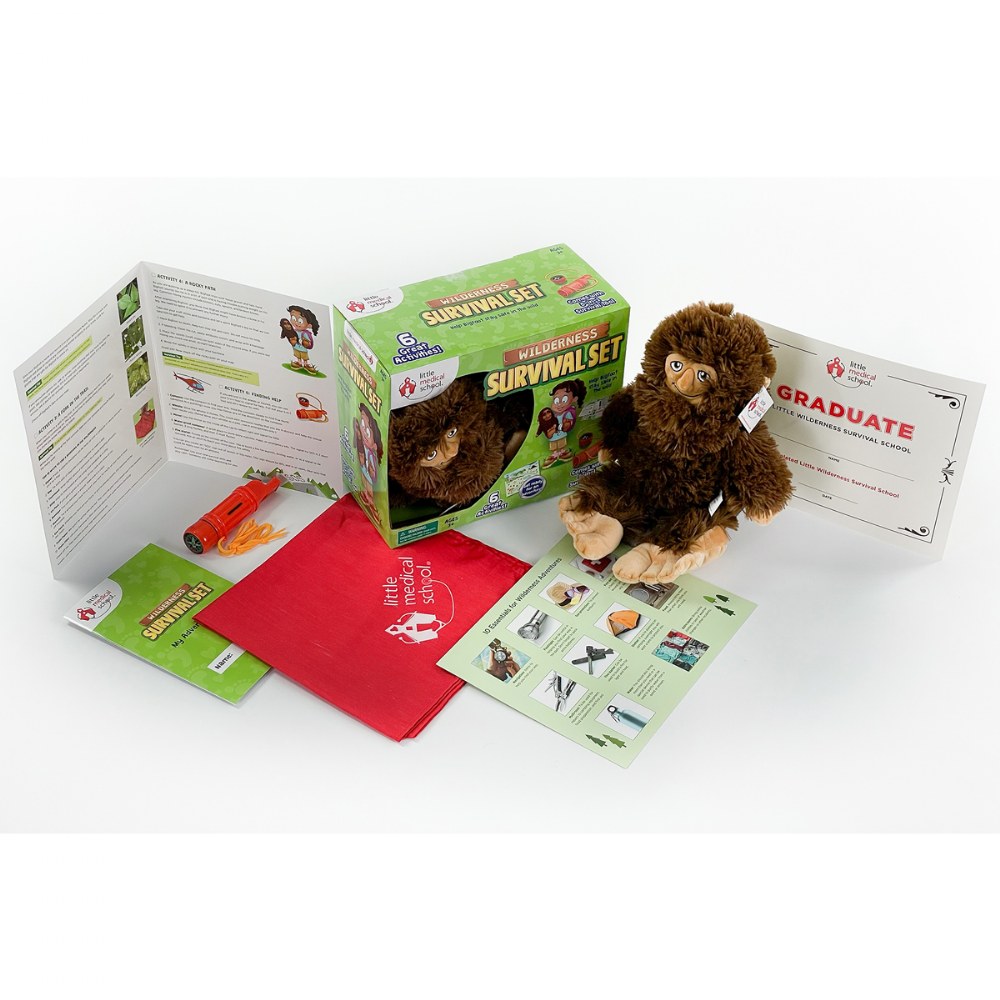 Wilderness Survival Set With Bigfoot - 6 Great Activities