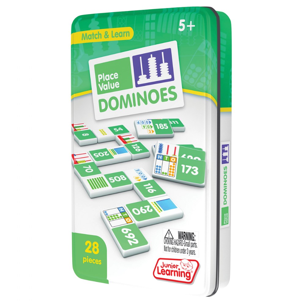 Place Value & How To Tell Time Dominoes
