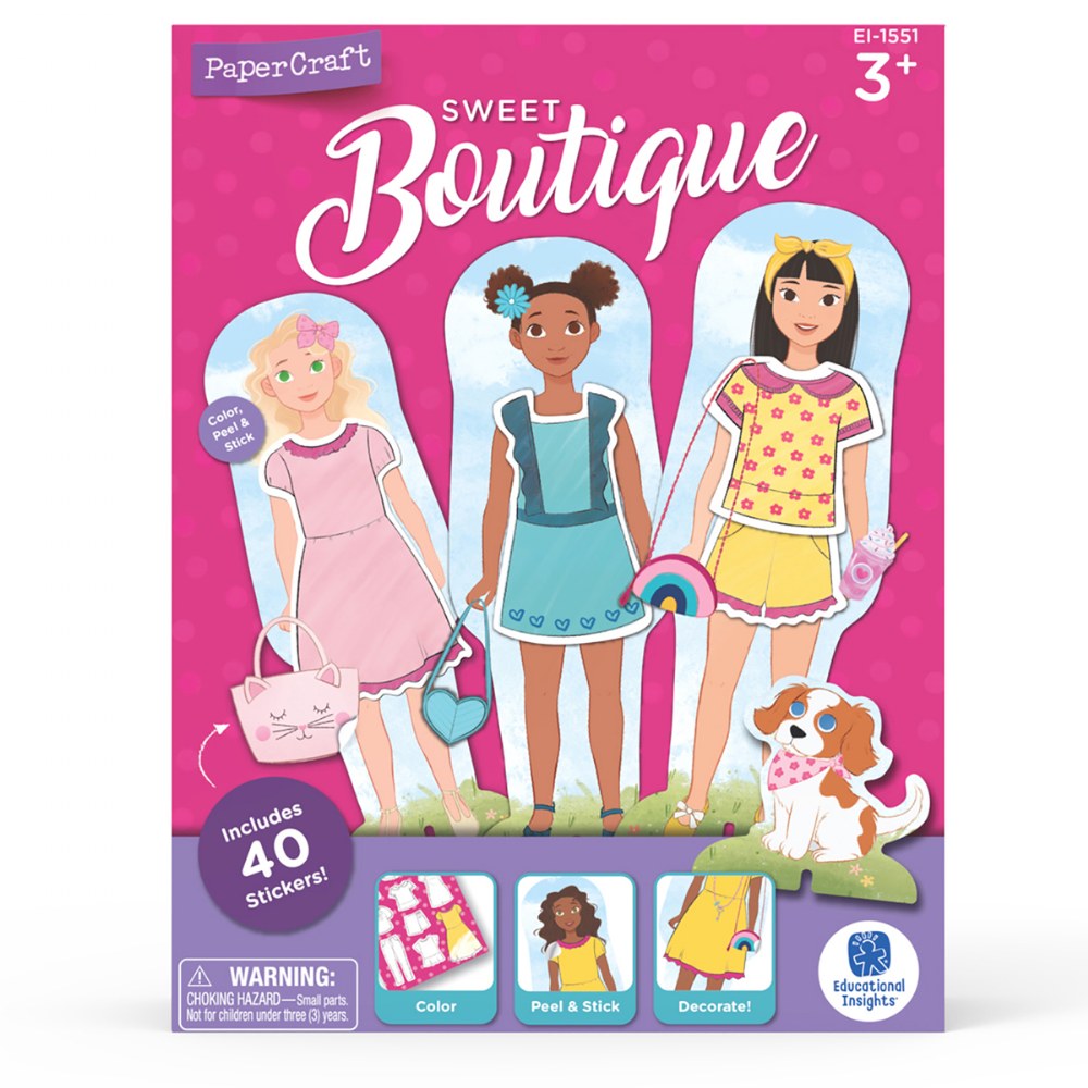 Fashion Parade Paper Dolls & Sweet Boutique Paper Doll Playset