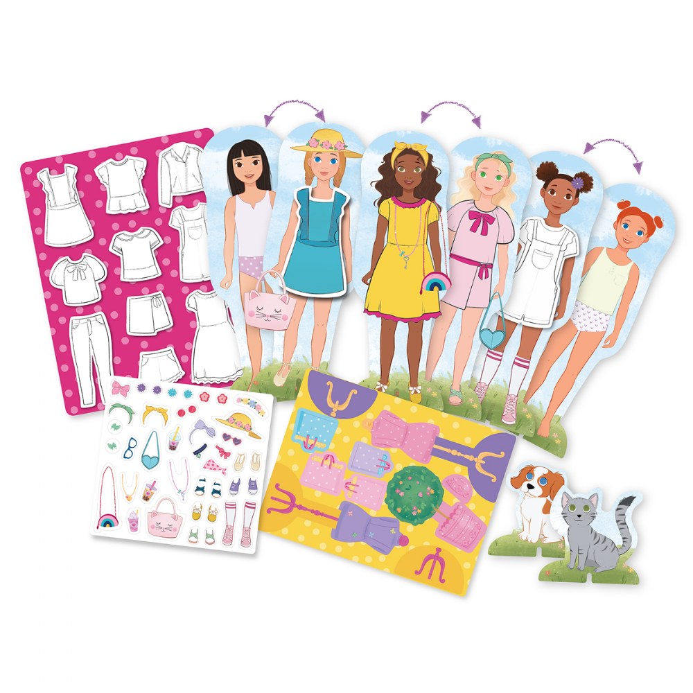 Fashion Parade Paper Dolls & Sweet Boutique Paper Doll Playset