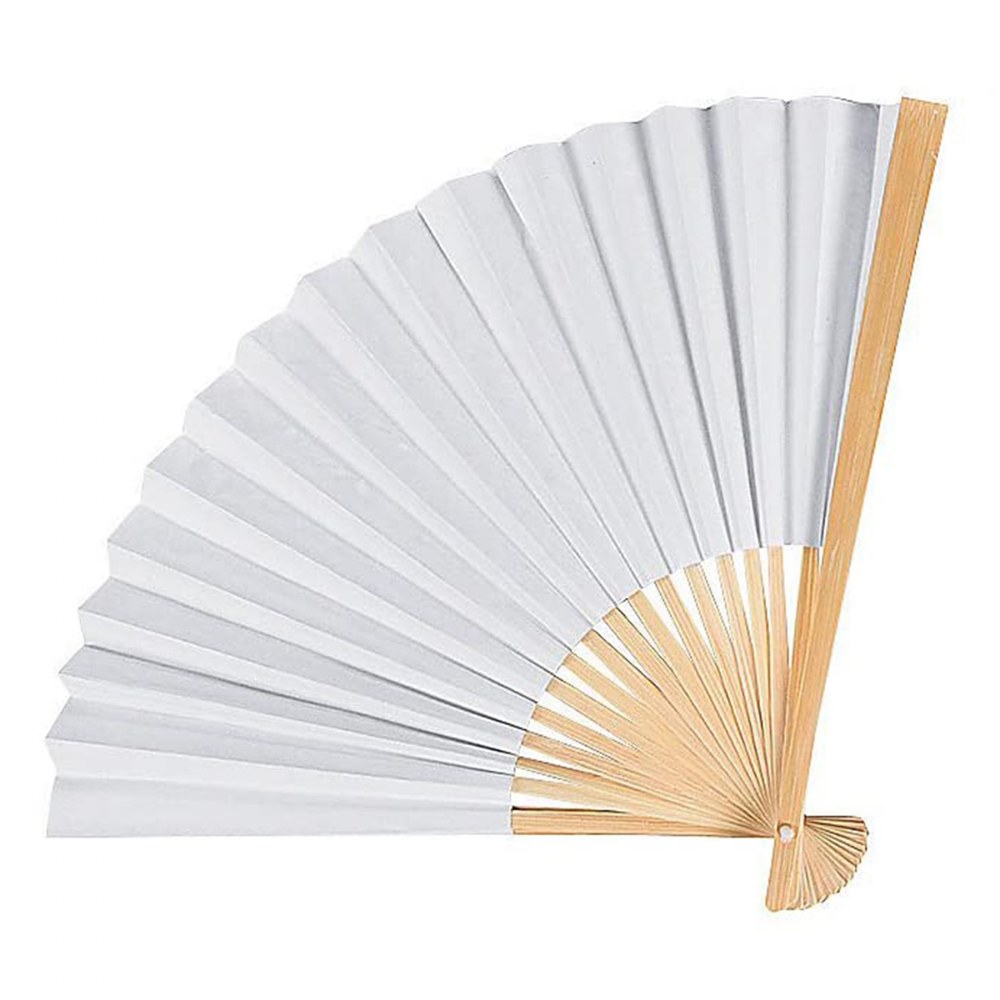 DIY Ready to Decorate Paper Fans for Arts and Crafts Projects