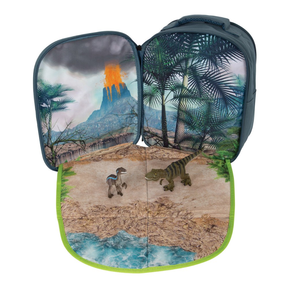 3D Dinosaur Junior Backpack with 2 Figures