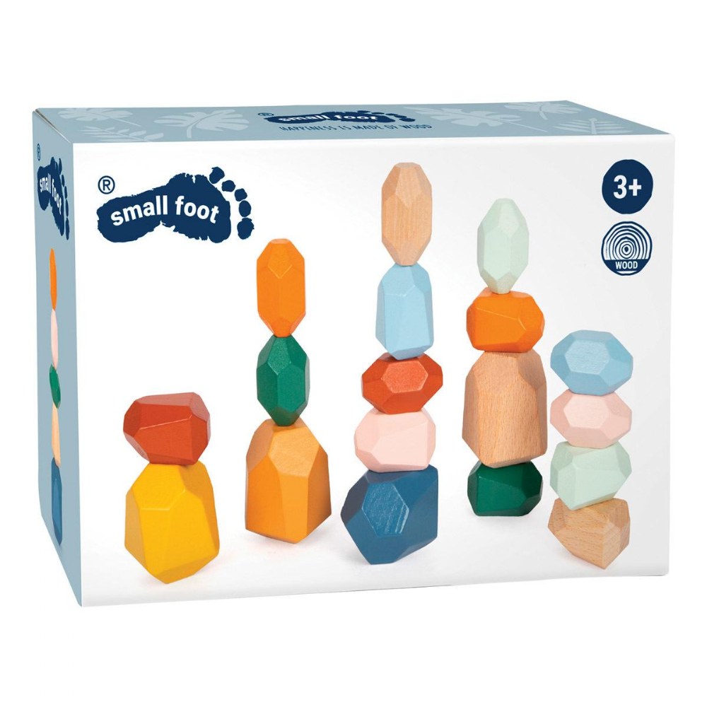 Natural Wooden Geo Blocks - 18 Pieces