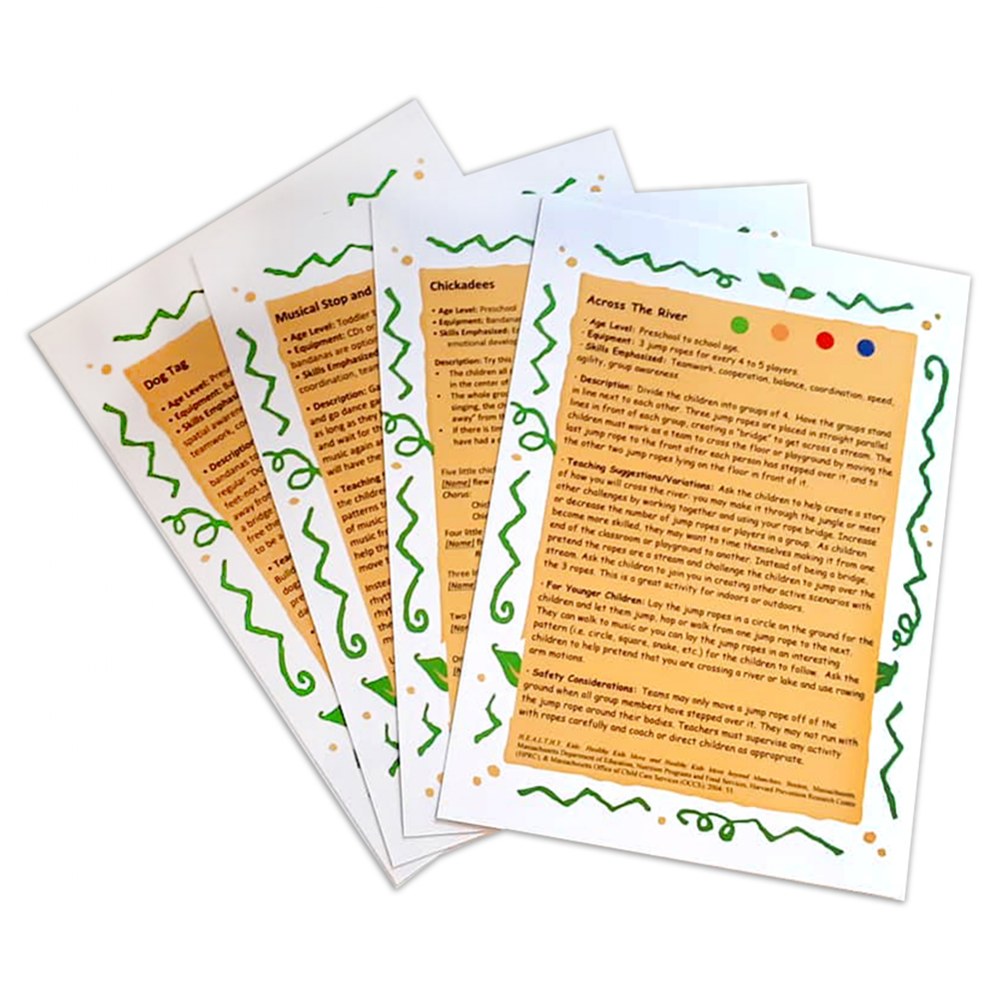 Tossing & Catching Kit Cards - 3 Double-Sided Cards