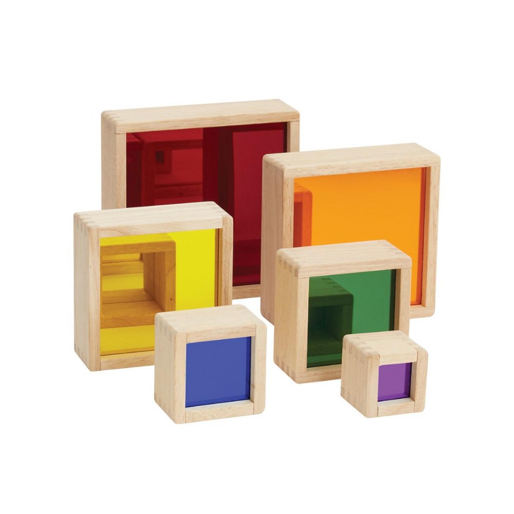 Nesting Pyramid Mirror Set - 6 Pieces