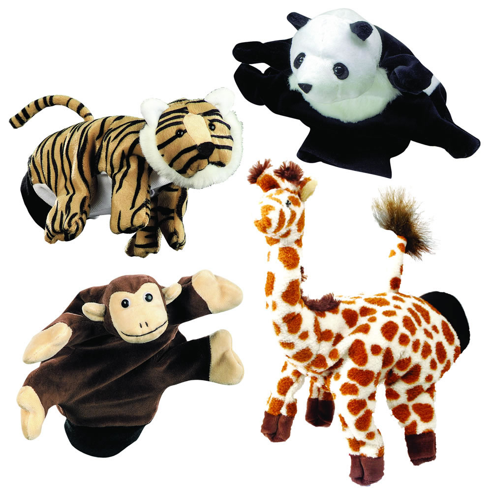 Wild Animals Glove Puppet Set (Set of 4)