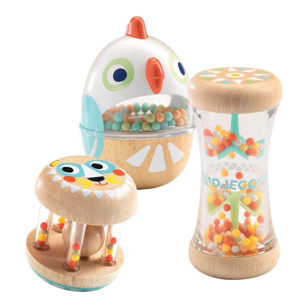 Soft Sounds Shakers for Infants Sensory Learning - Set of 3