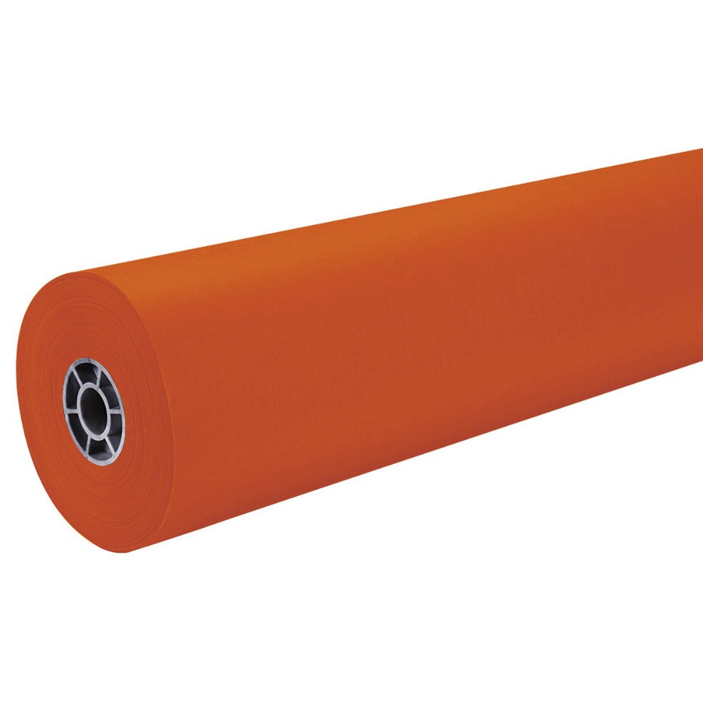 36" x 500' ArtKraft® Duo-Finish® Paper Roll - Orange