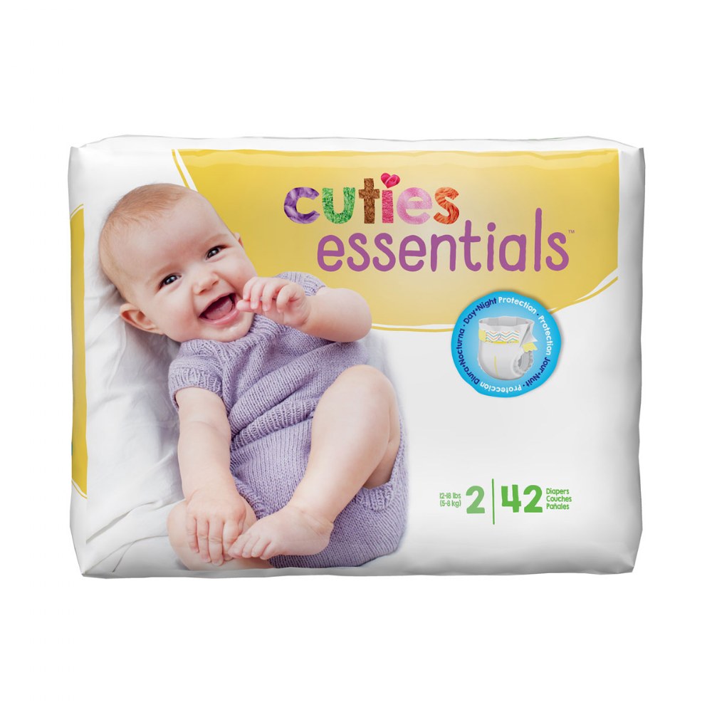 Cuties Diapers - Available in Sizes 1 through 7