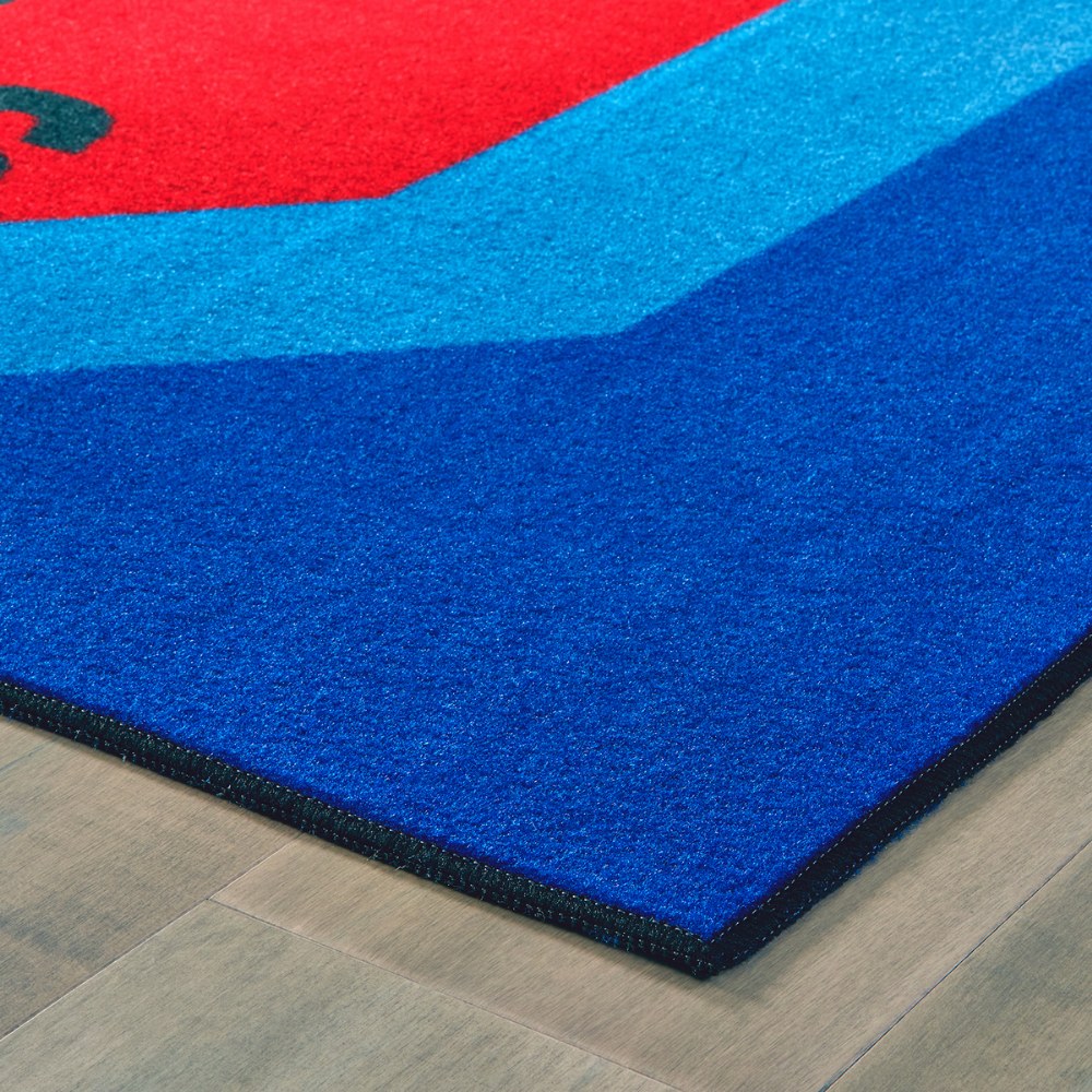 Sanitize Here Stop Sign Health & Safety Carpet