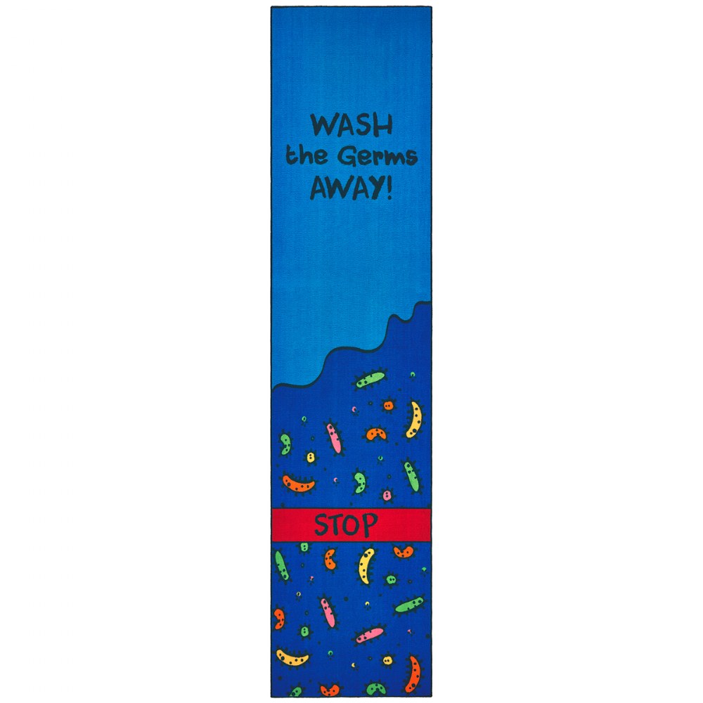 Wash the Germs Away Health & Safety Carpet Runner 3' x 12'