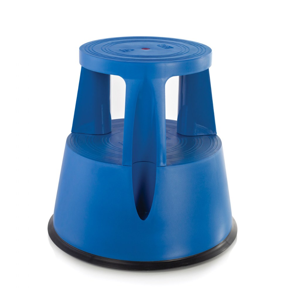 Blue Mobile Stool