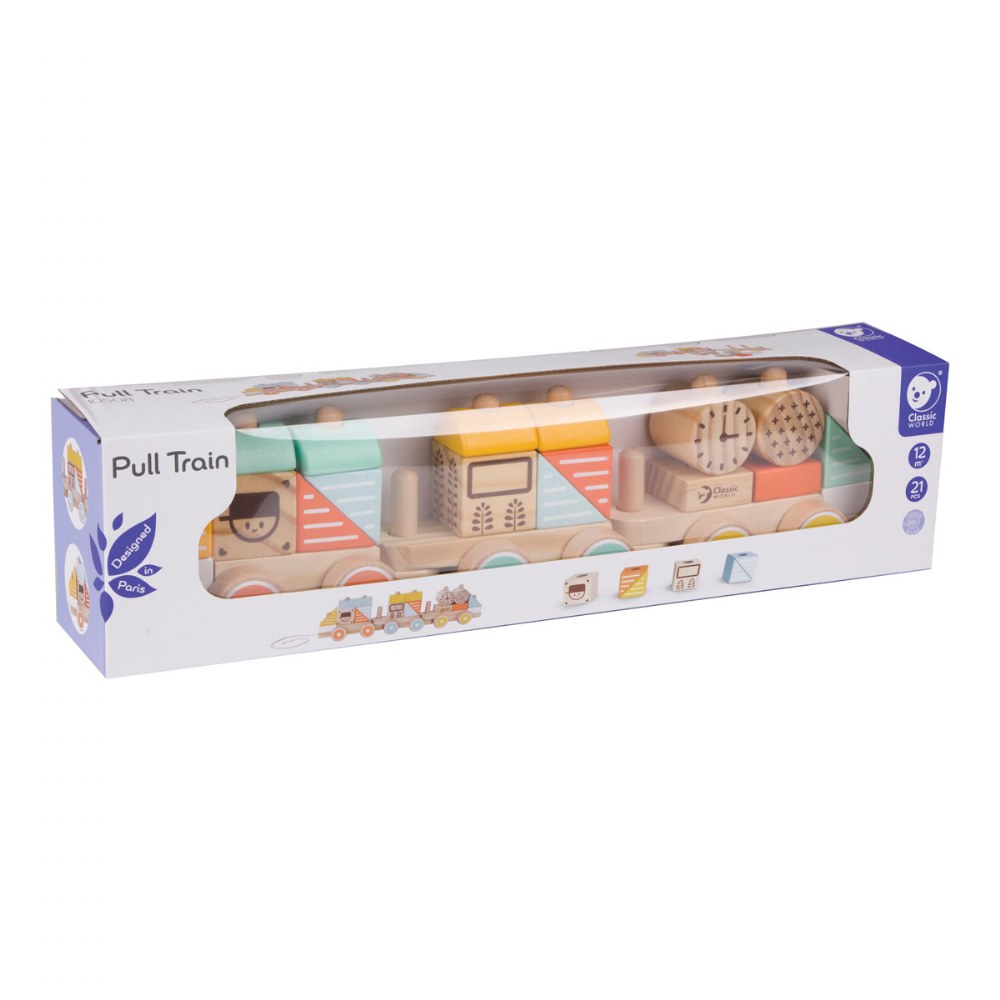 Pull Train - 21 Pieces