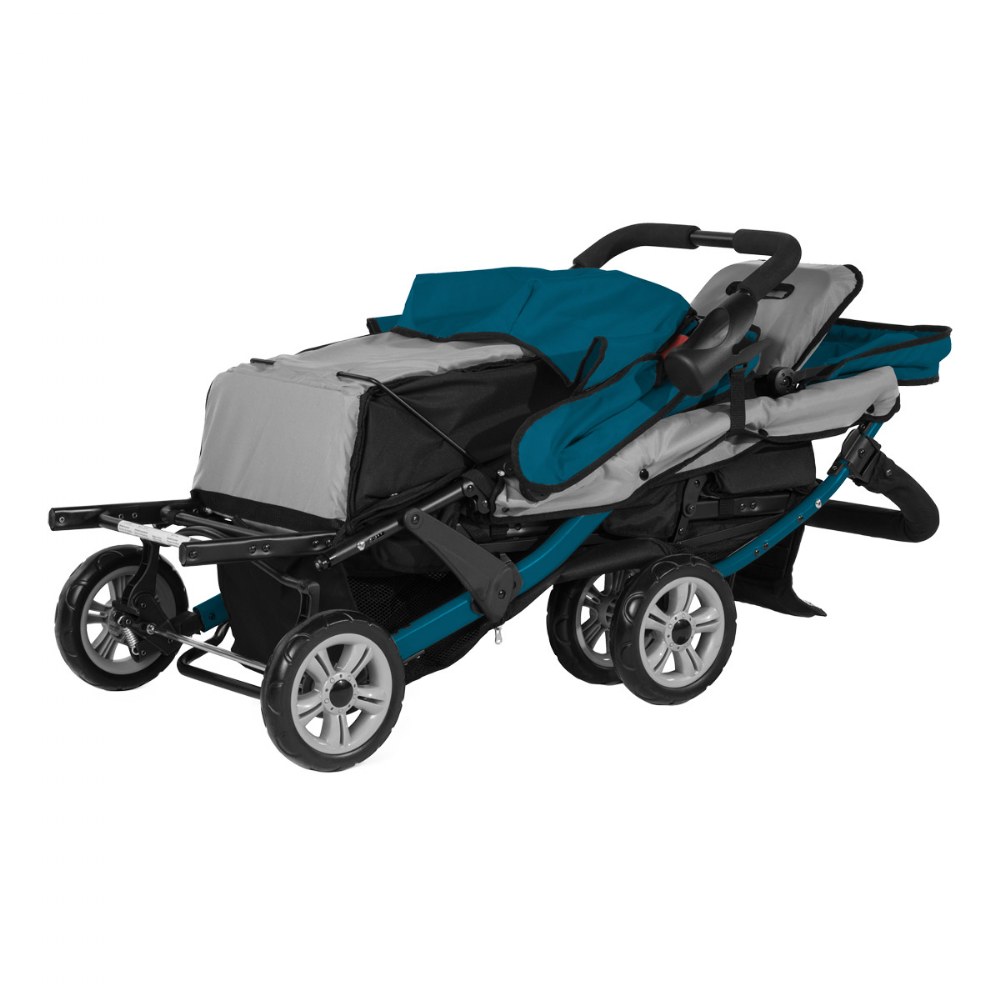 Trio 3 Passenger Stroller - Teal