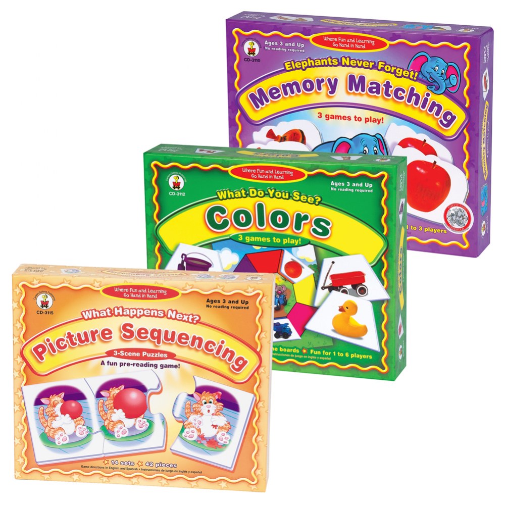 Basic Skills Learning Games - Set of 3