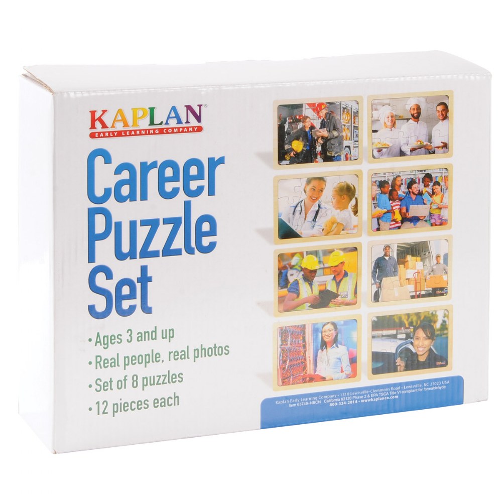 Photo Real People in Career Puzzles - Set of 8