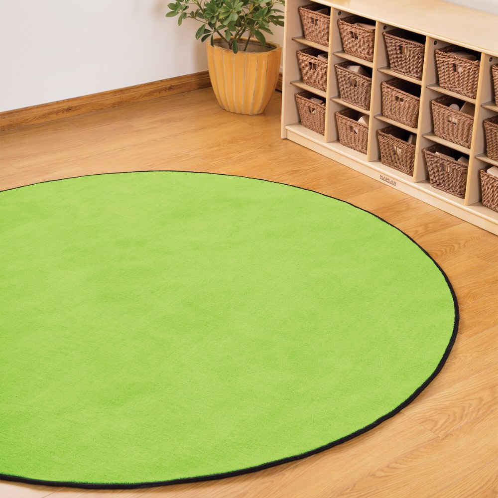 6' Round Color Carpets