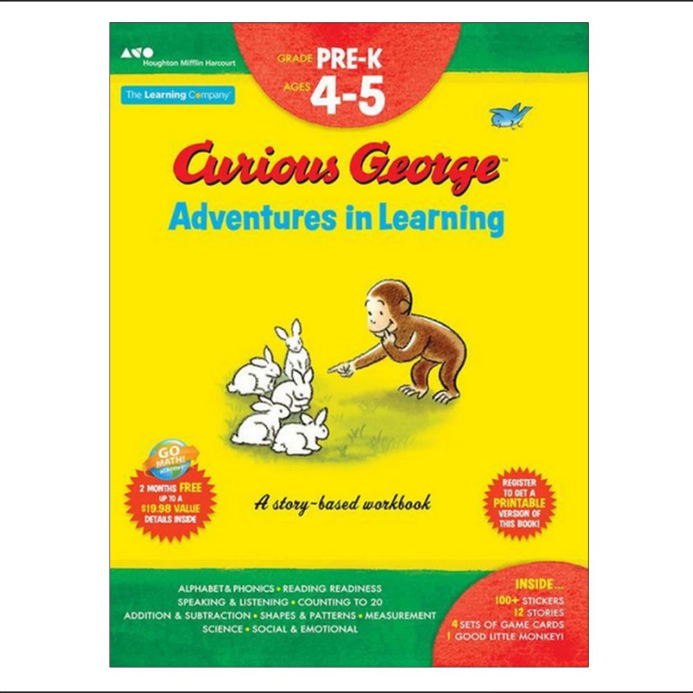Curious George Adventures in Learning - Pre-K: Story-Based Workbook