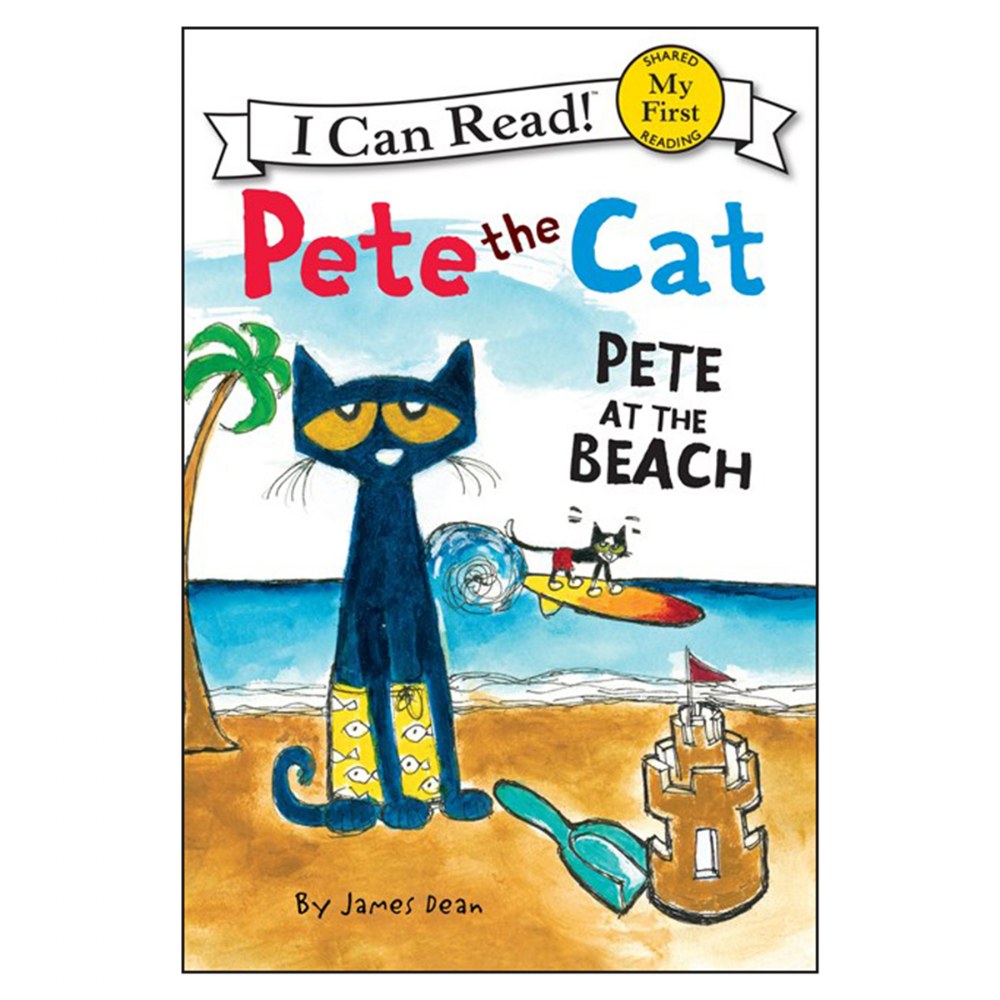 Pete the Cat: Pete at the Beach - Paperback | Kaplan Early Learning
