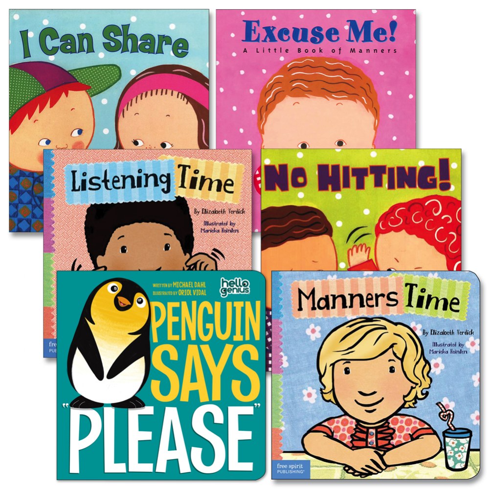 Learning Manners Board Books - Set of 6
