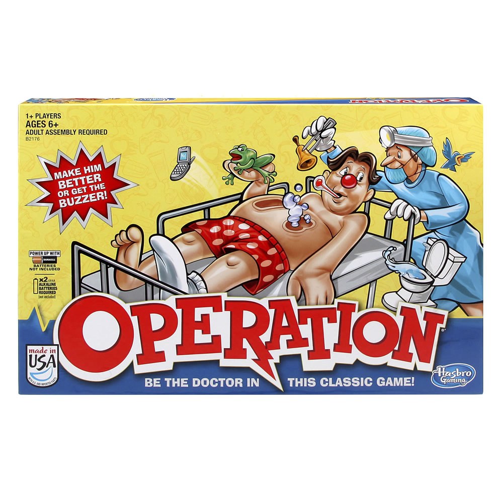 Operation Game Piece Template