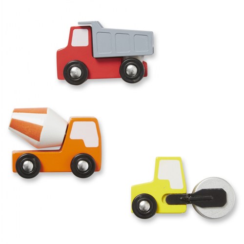 Round the Construction Site Rug & Work Vehicles