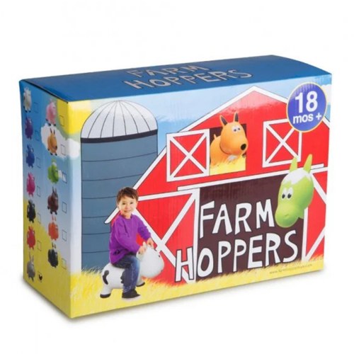 Farm Hoppers® Inflatable Bouncing Yellow Dog