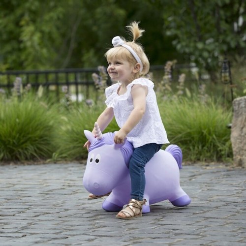 Farm Hoppers® Inflatable Bouncing Purple Unicorn
