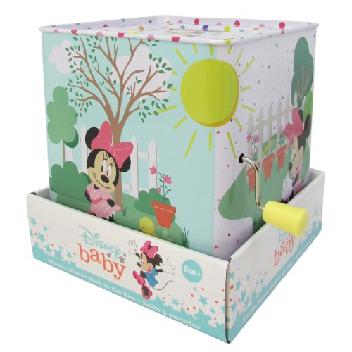 Minnie Mouse Jack-in-the-Box - Plays "Somewhere Over the Rainbow"