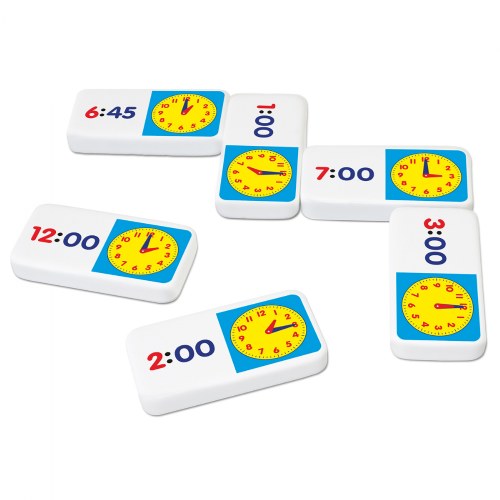 Time Dominoes - How To Tell Time 28 Dominoes