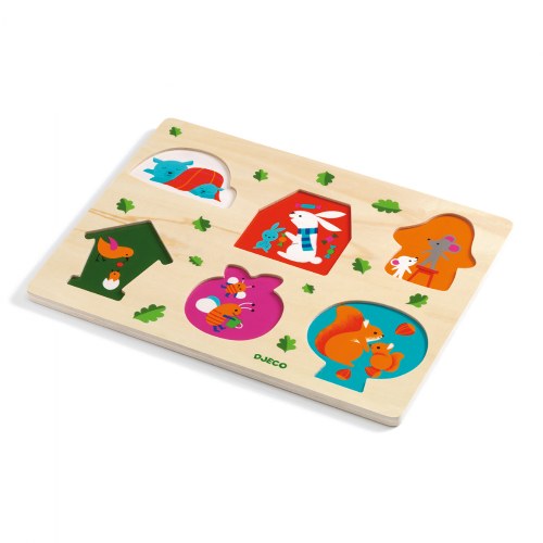 Animal Homes Wooden Puzzle