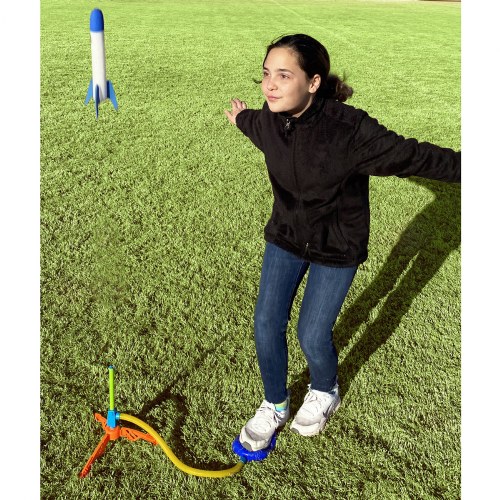 Air-Powered Light Up Jump Rockets with LED Lights