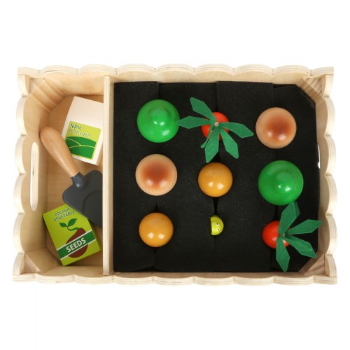 Wooden Vegetable Garden Playset with Realistic Tools
