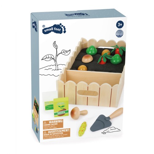 Wooden Vegetable Garden Playset with Realistic Tools