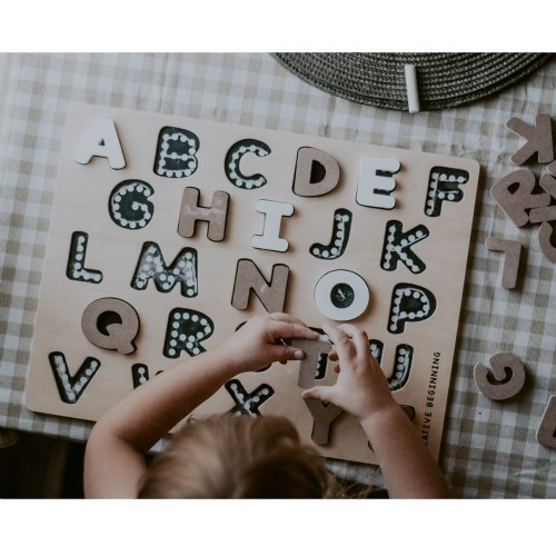 Chalkboard-Based Alphabet & Number Puzzles