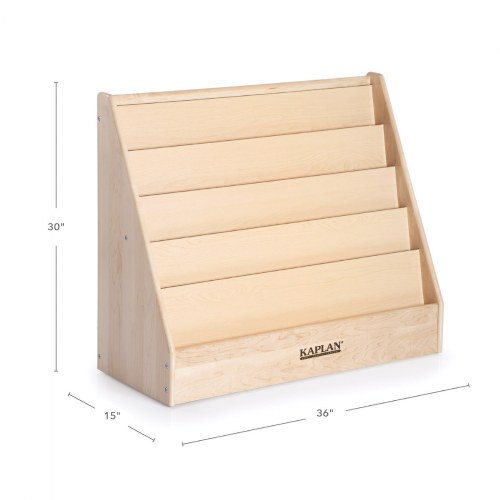Premium Solid Maple 5-Shelf Book Display