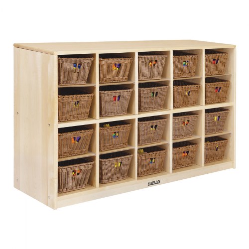 Premium Solid Maple 20-Bin Storage
