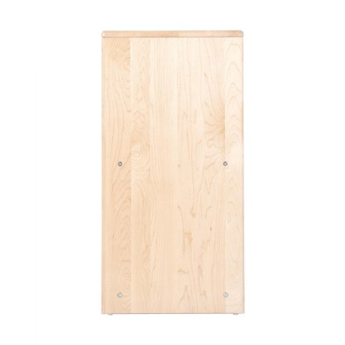 Premium Solid Maple 2-Shelf Storage - Solid Back