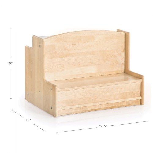 Premium Solid Maple Sit & Read Bench