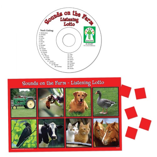 Listening Lotto: Identifying Sounds on the Farm Board Game