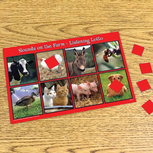 Listening Lotto: Identifying Sounds on the Farm Board Game