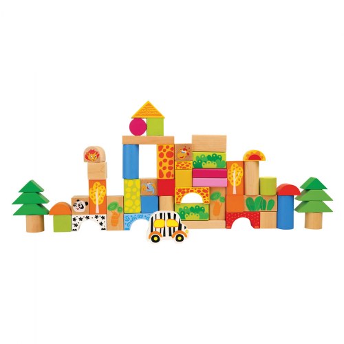 Building Blocks Zoo Theme - 50 Pieces