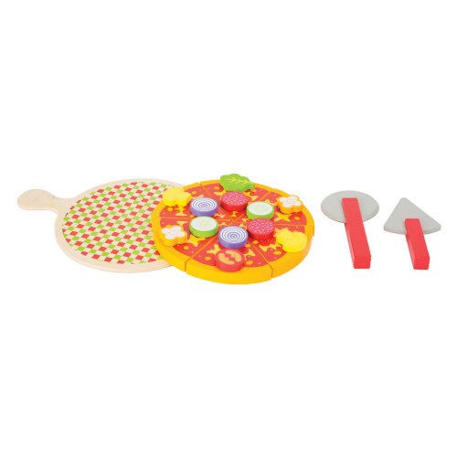 Cuttable Pizza Wooden Playset